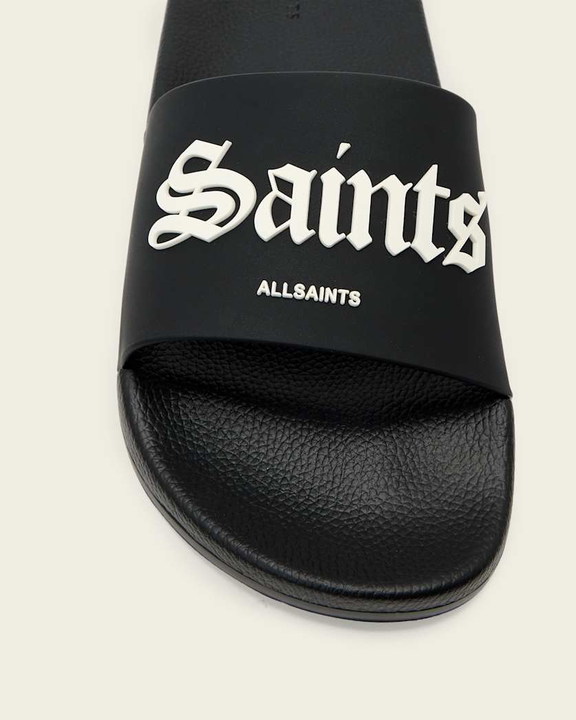 Saint Moulded Branded Slider Black | ALLSAINTS
